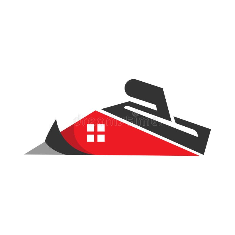 Home Plastering Logo Design Vector Stock Vector - Illustration of ...