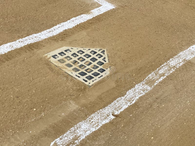 Home Plate and Batter Box stock image. Image of left - 246242017