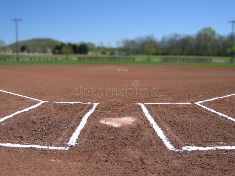 Home Plate & Batter S Box Stock Photo - Image of sports, baseball: 107388