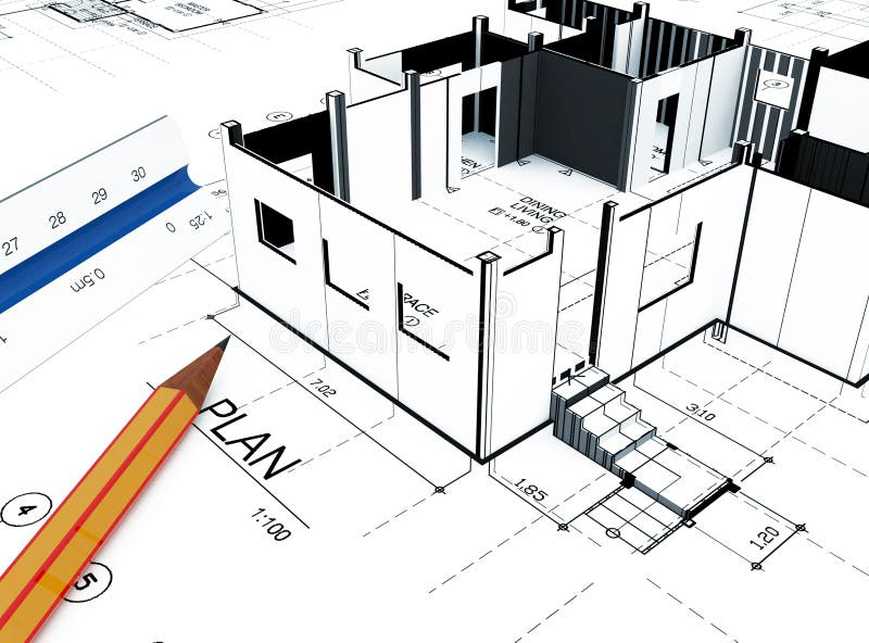 Home plot plan stock illustration. Illustration of angle - 27823812