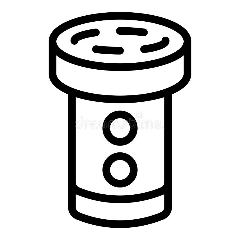 Home Portable Lamp Icon Outline Vector. Bacterium Bulb Stock Vector ...