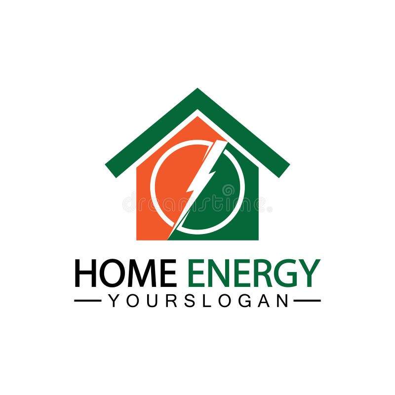 Home Power Energy Logo Vector Icon Symbol Design Illustration Stock ...