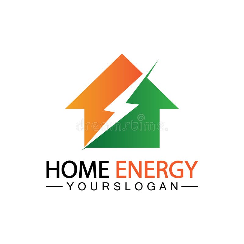 Home Power Energy Logo Vector Icon Symbol Design Illustration Stock ...