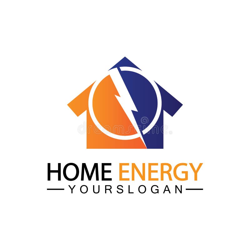 Home Power Energy Logo Vector Icon Symbol Design Illustration Stock ...