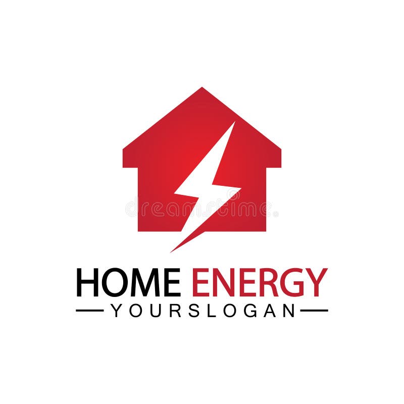 Home Power Energy Logo Vector Icon Symbol Design Illustration Stock ...