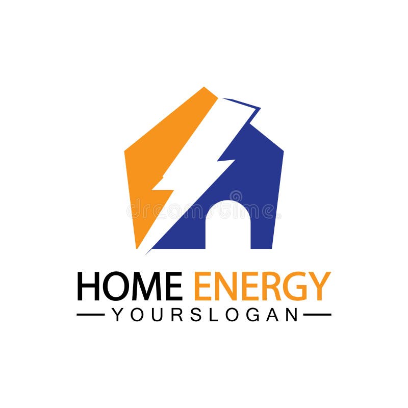 Home Power Energy Logo Vector Icon Symbol Design Illustration Stock ...