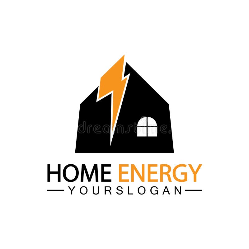 Home Power Energy Logo Vector Icon Symbol Design Illustration Stock ...