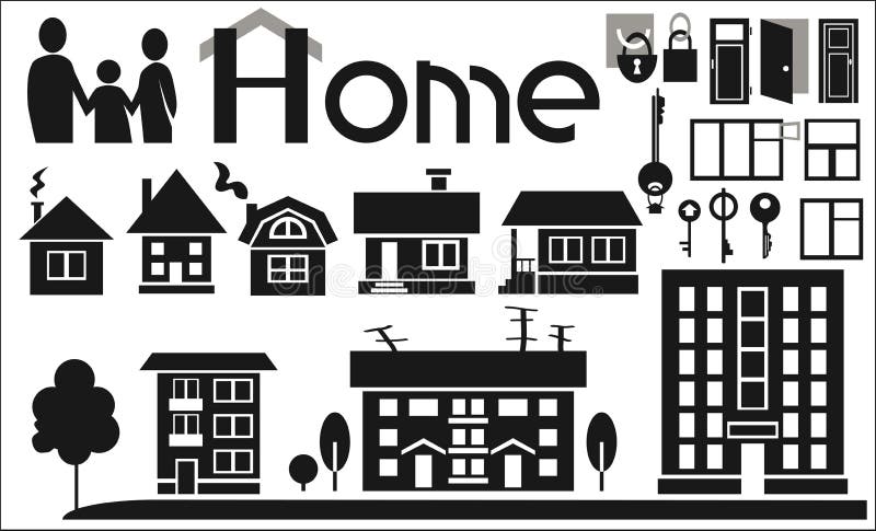 Home stock vector. Illustration of building, construction - 37240902