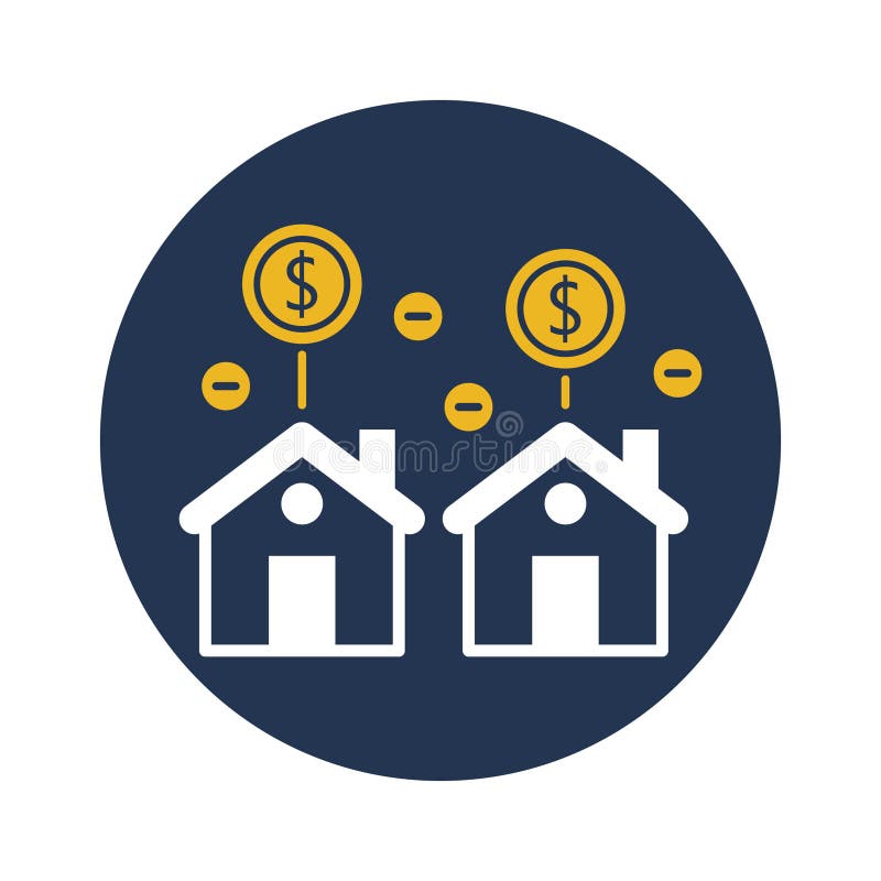 Home Price Tag Blue Logo Icon Stock Vector - Illustration of financial ...