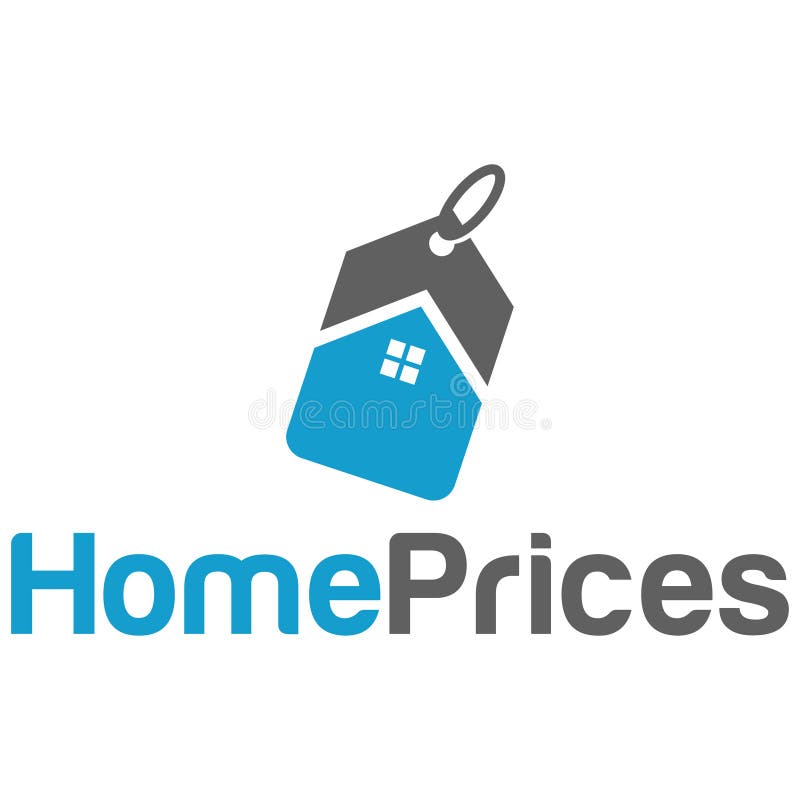 Home Price Logo Flat Design Logo Illustration. Vector Logo Template ...