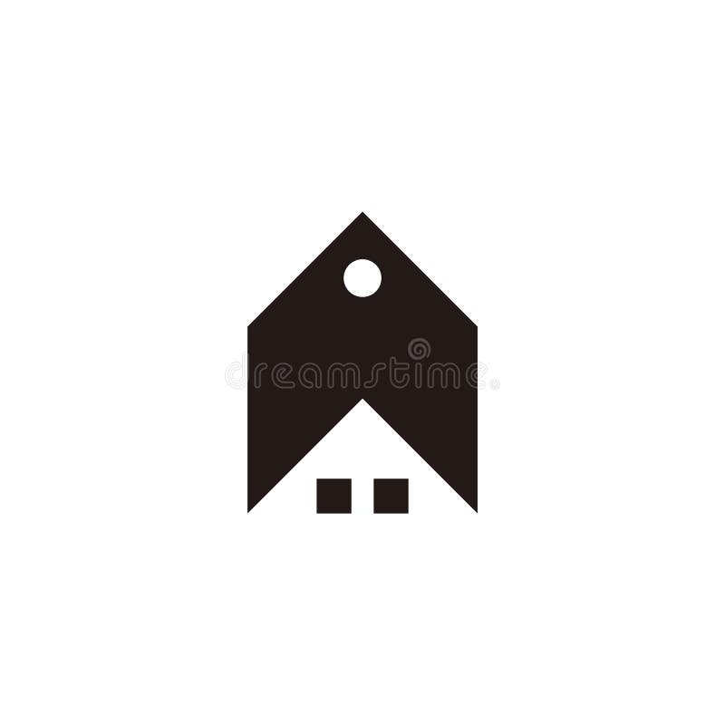 Home Price Tag Simple Geometry Logo Vector Stock Vector - Illustration ...