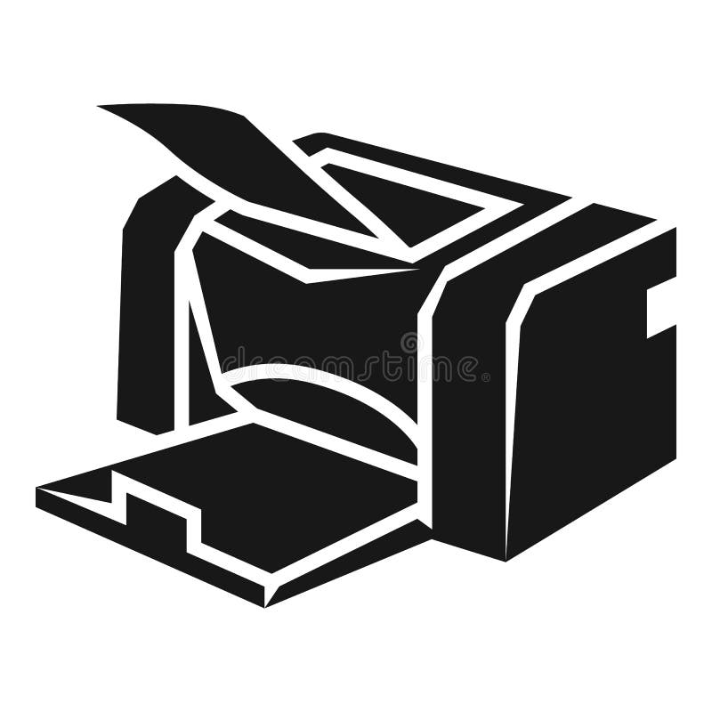 Home Printer Icon, Simple Style Stock Vector - Illustration of page ...