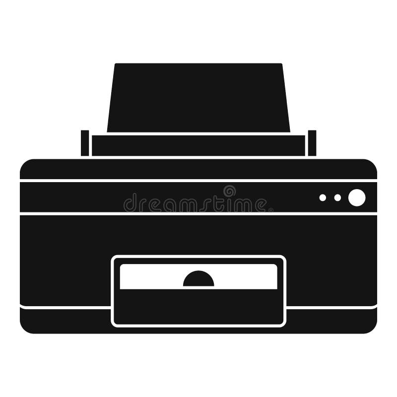 Home Printer Icon, Simple Style Stock Illustration - Illustration of ...