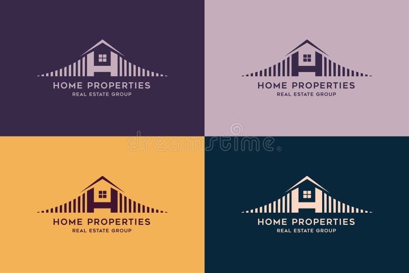 Home Properties Real Estate Property Vector Logo Design Stock Vector ...