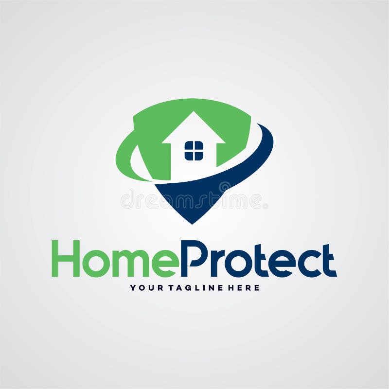 Home protect logo icon stock vector. Illustration of care - 206464716