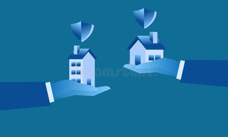 Home Protection Big Hand Holding Shield for Protecting Tiny House Stock ...