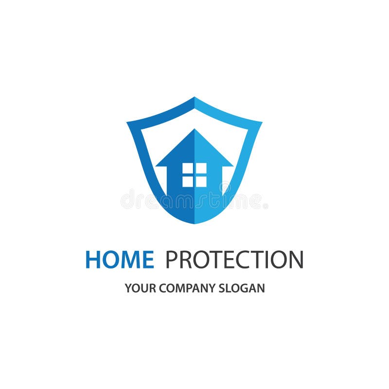 Home Protection Logo Template Stock Vector - Illustration of symbol ...