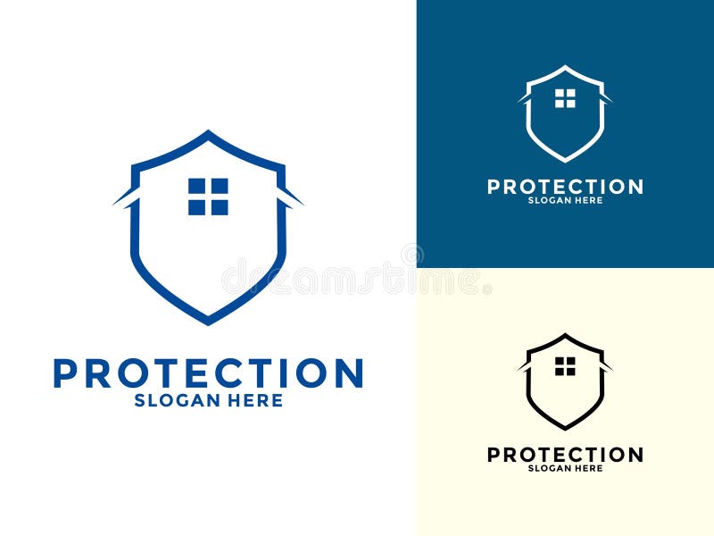 Home Protection Logo Vector Template, Smart Home Secure Logo Icon ...