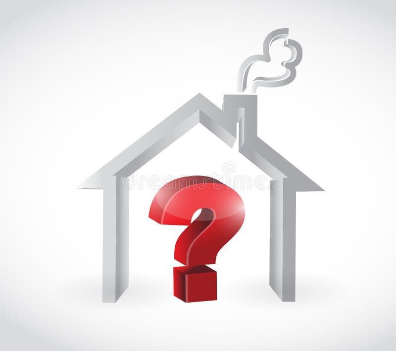 Home question mark cartoon stock vector. Illustration of face - 10847740