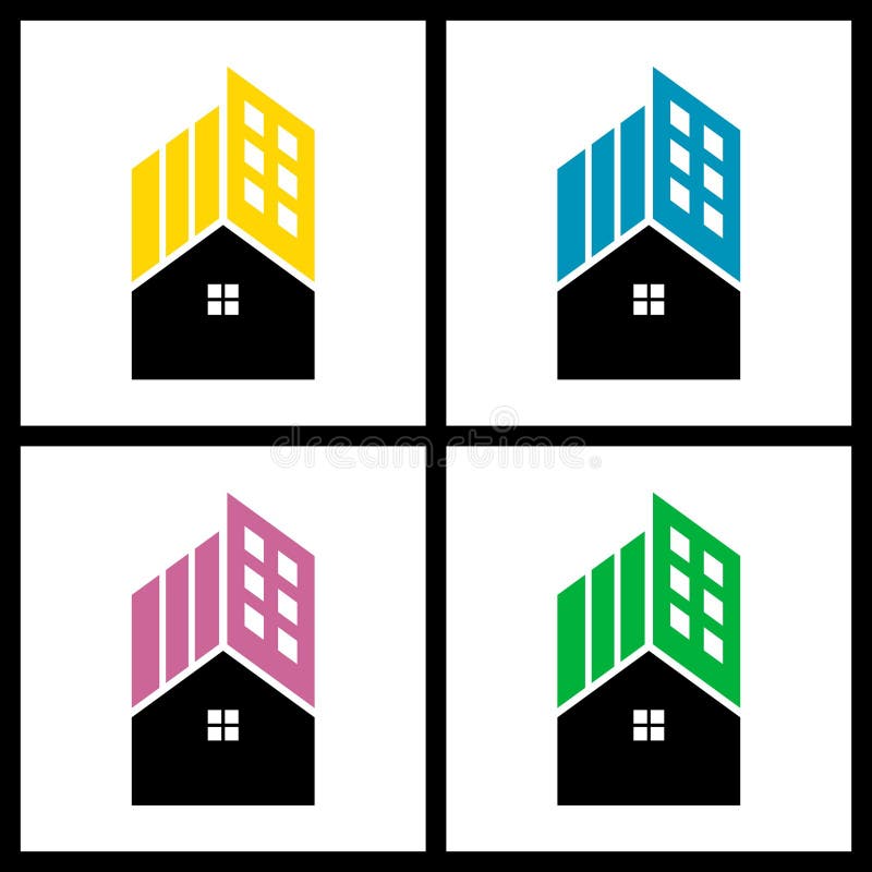 Home Real Estate Logo Icon Design Vector. Abstract Build Logo Design ...