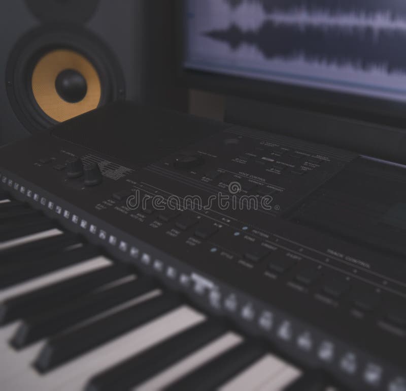 Home recording studio. stock photo. Image of mixer, media - 109942016