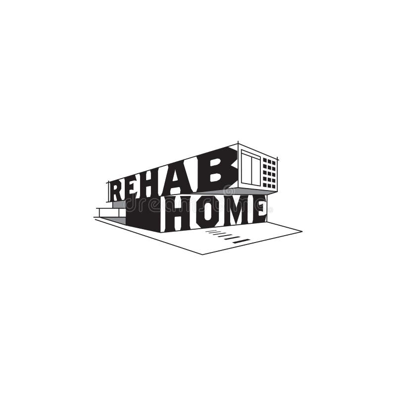 Home Rehab Logo Design Template Stock Vector - Illustration of icon ...