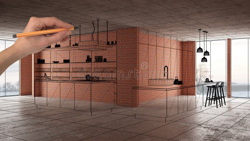 Home Renovation, House Development Concept Background, Interior Design ...