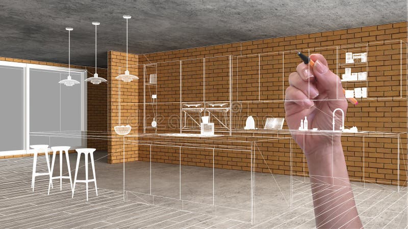 Home Renovation, House Development Concept Background, Interior Design ...