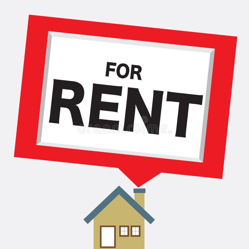 Home for Rent Home Business Concept Vector Stock Vector - Illustration ...