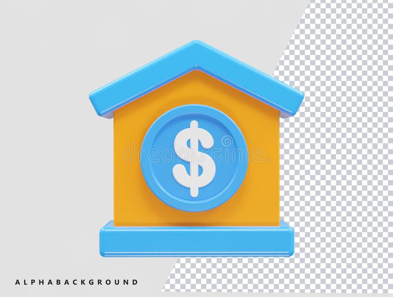 Home Rent Icon Vector Illustration Element 3d Rendering Transparent Eps ...