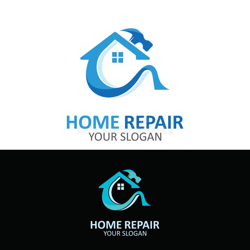 Home Repair Logo Design with Handyman Service Template Stock ...