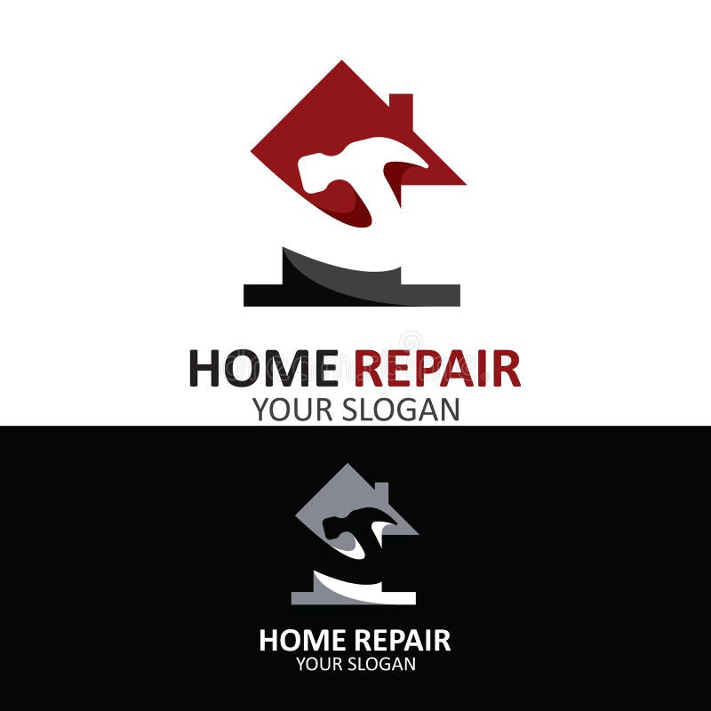 Home Repair Logo Design with Handyman Service Template Stock ...