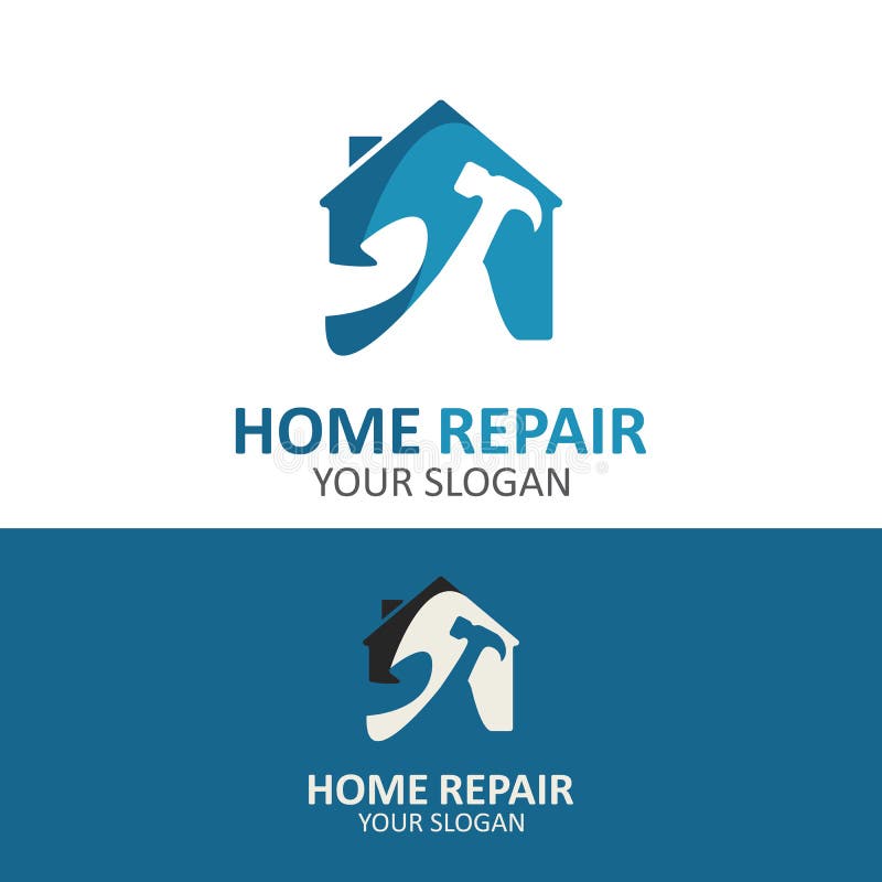 Home Repair Logo Design with Handyman Service Template Stock ...