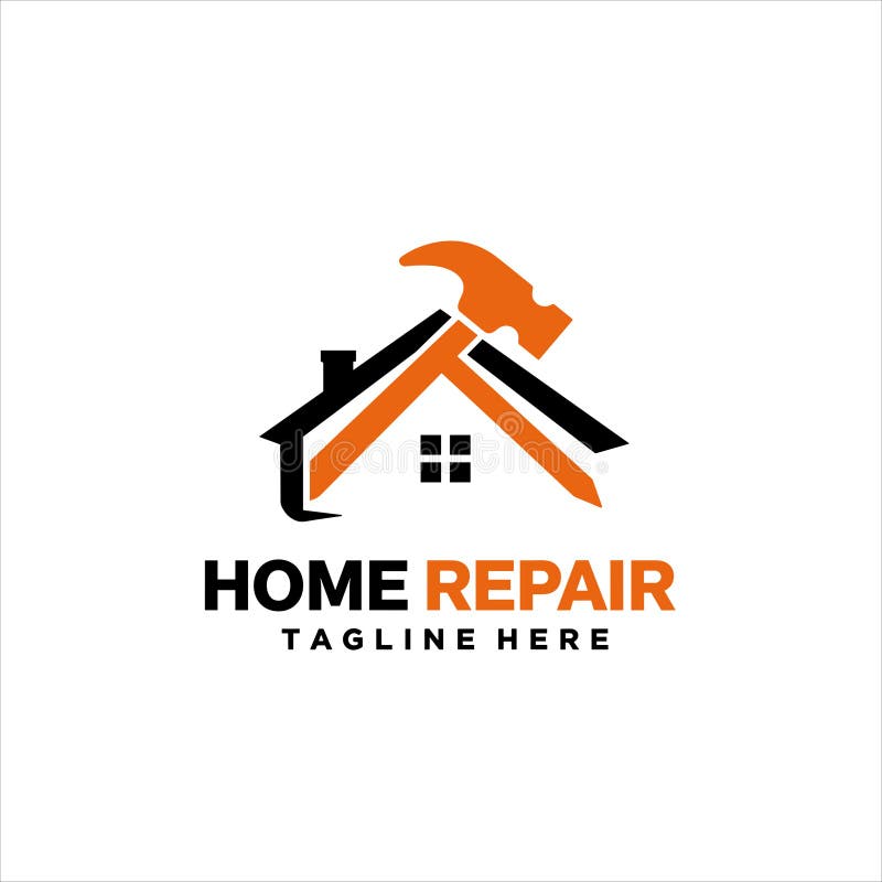 Home Repair Logo stock illustration. Illustration of graphic - 382678635