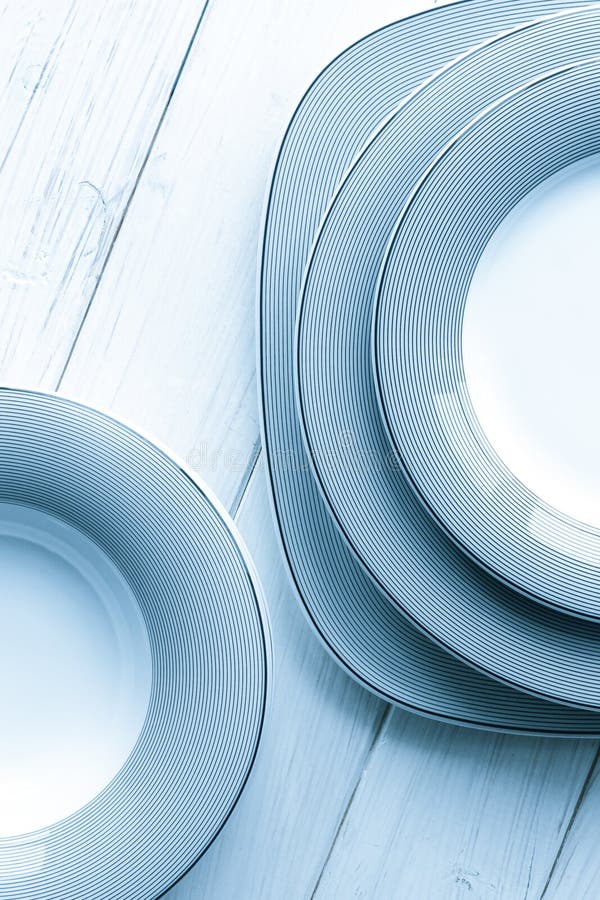 For Home and Restaurant. a Classic Set of Porcelain Plates of Different ...