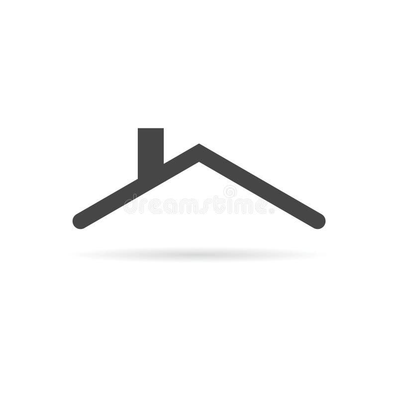 Home roof icon stock vector. Illustration of land, icon - 105988592