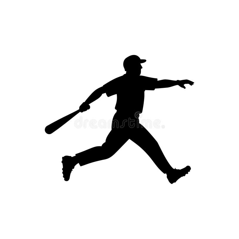 Home Run Icon stock vector. Illustration of vector, silhouette - 296707602