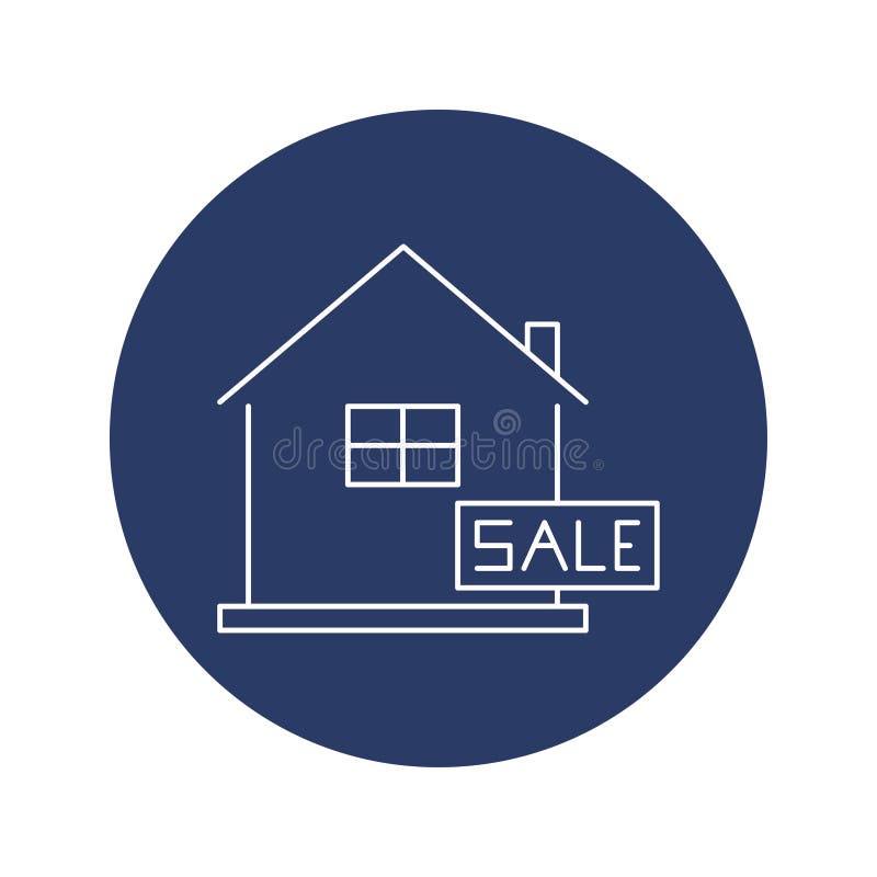 Home for sale icon vector stock vector. Illustration of shape - 237522671