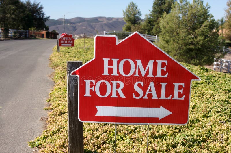 Home for Sale Sign stock photo. Image of notify, rural - 3730972