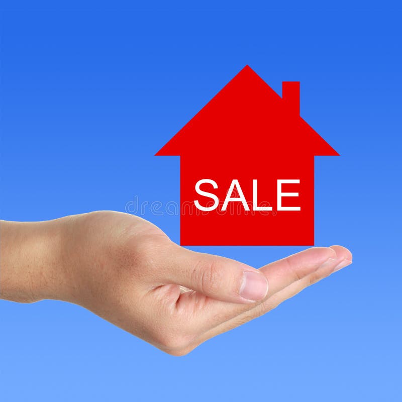 House for Sale signpost stock image. Image of blue, board - 5018379