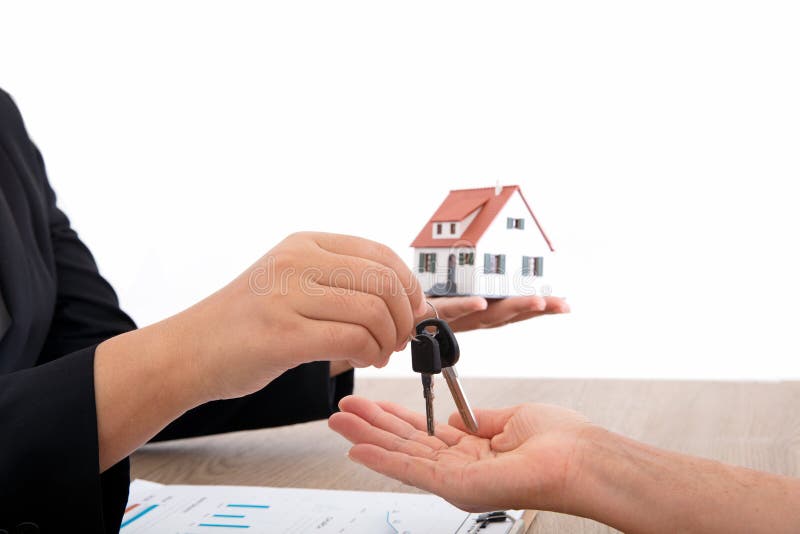 Home Sales Hands Over the Keys To the Owners Stock Photo - Image of ...