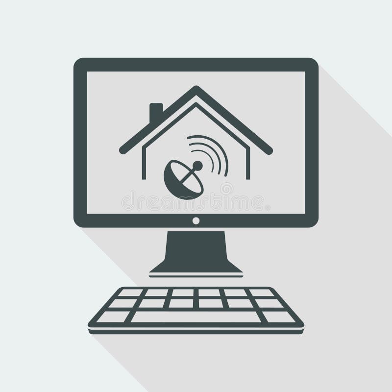 Home Satellite Receiver - Vector Icon for Computer Website or ...
