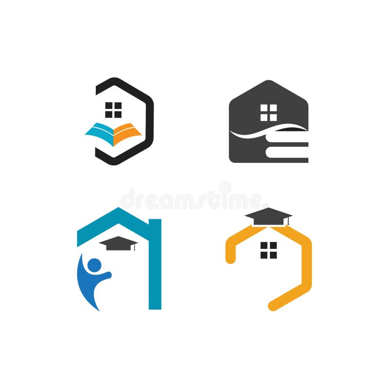 Home school logo stock vector. Illustration of professional - 195727494