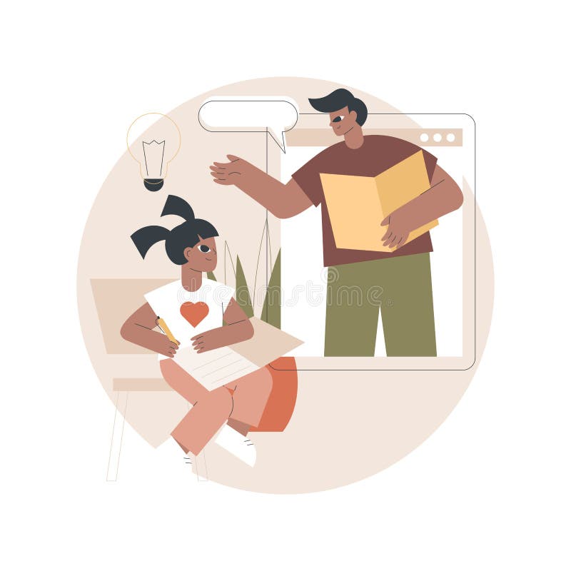 Home-school Your Kids Abstract Concept Vector Illustration. Stock ...