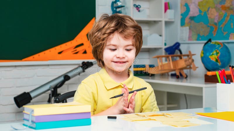 Home Schooling. Child Home Studying and Home Education. Pupil Learning ...