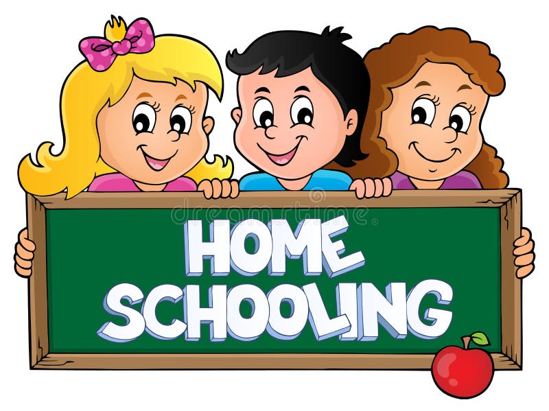 Home schooling stock vector. Illustration of teach, public - 6205009