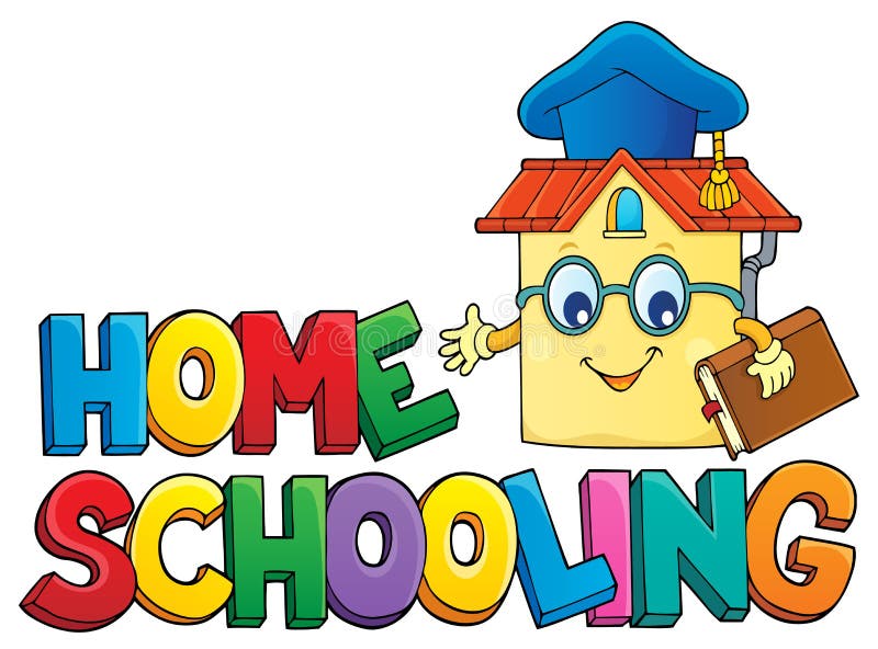 Home Schooling Monochrome Image 1 Stock Vector - Illustration of ...