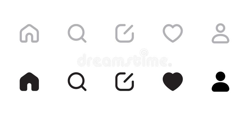 Social Media Icon Threads Stock Illustrations – 592 Social Media Icon ...
