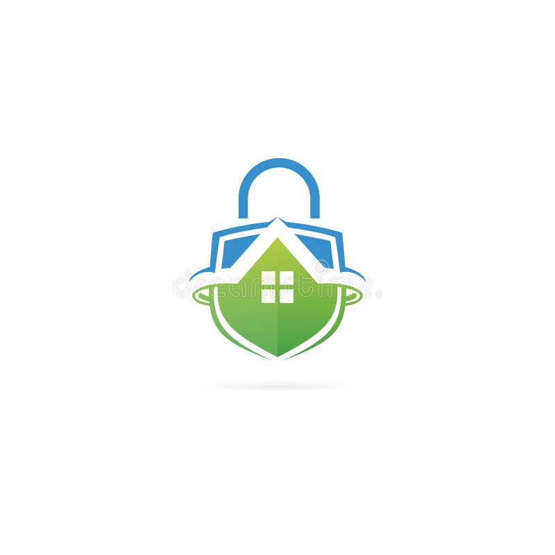 Home Secure Logo Design stock vector. Illustration of green - 159470290