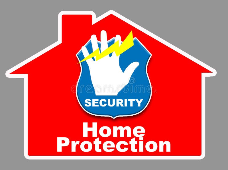 Home Security stock illustration. Illustration of crime - 12983092